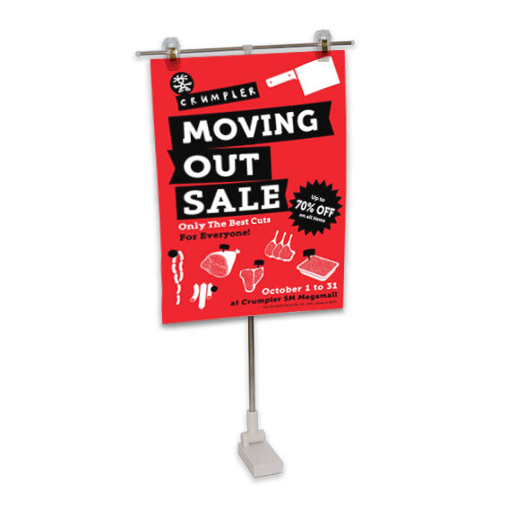 POS Telescopic T-Bar Sign Holder | Buy Online! – Magnet UK